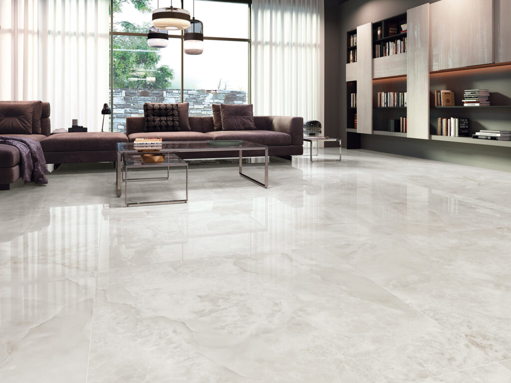 Aral | Pearl marble effect porcelain tile - Tile Brokerage International