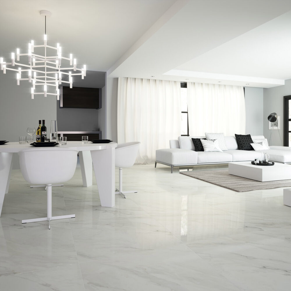 Calacatta Marble porcelain tile - Tile Brokerage International